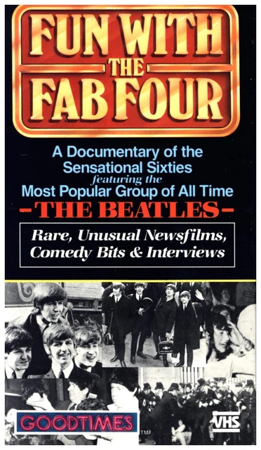 BEATLES &FUN WITH The Fab Four" 1986 GOODTIMES 60 MIN SLP NEW & SEALED ...