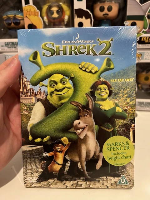 SHREK 2 DVD Includes Rare Height Chart Brand New Factory Sealed ...
