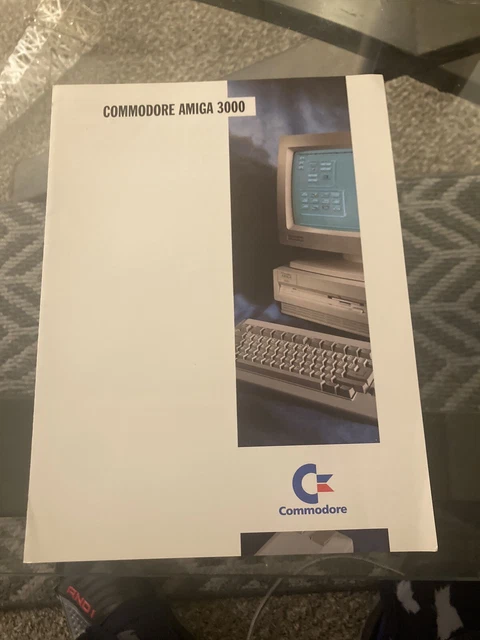 VINTAGE COMMODORE AMIGA Dealer advertising A3000 4 page brochure 8.5x11 ...