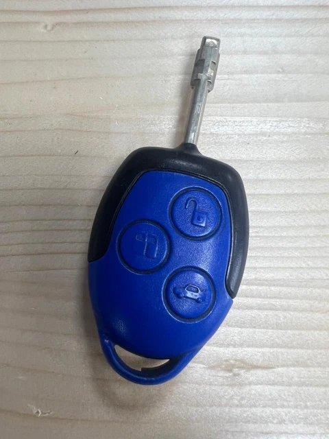 GENUINE FORD TRANSIT Mk7 3 Button Blue Remote Key Fob Tested Tipper ...