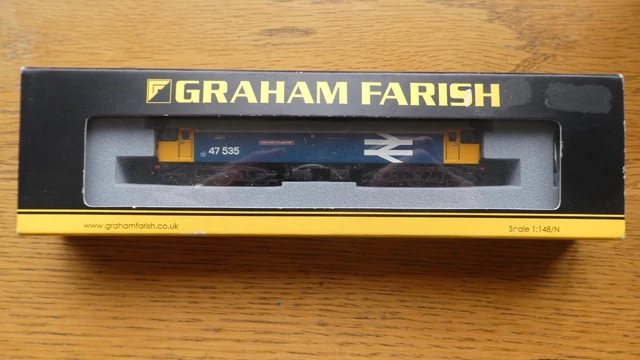 GRAHAM FARISH 372-240 N Gauge Class 47 Diesel 47535 'University Of ...