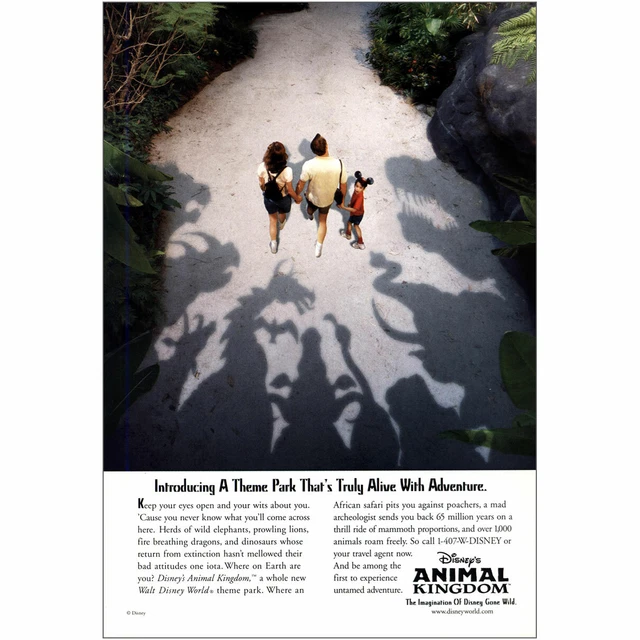 1998 DISNEYS ANIMAL Kingdom: Theme Park Truly Alive Adventure Vintage ...