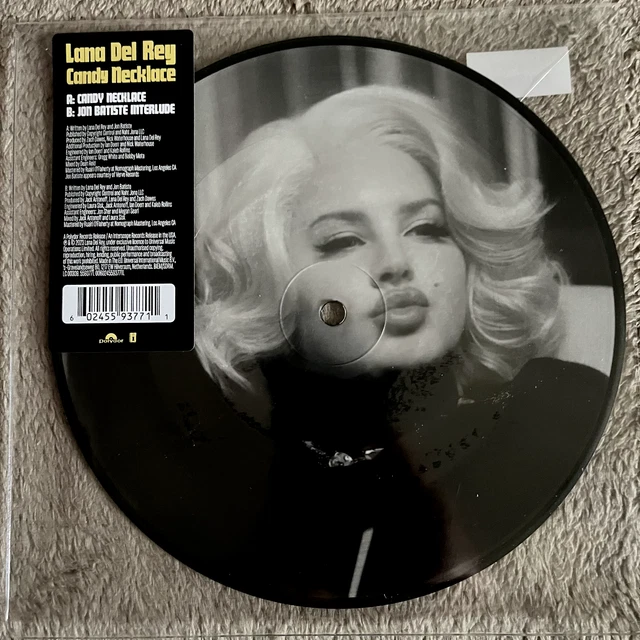 LANA DEL REY "Candy Necklace" Picture Disc 7" Vinyl New /Picture Disc ...