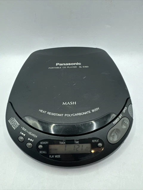 REPRODUCTOR DE CD portátil Panasonic SL-S160 - probado funcionando nuevas baterías energizadoras ...