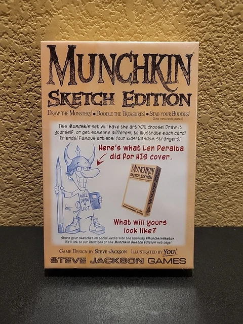 MUNCHKIN PAR STEVE Jackson Games Sketch Edition *TOUT NEUF* EUR 15,98 ...