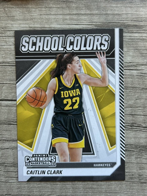 2024 PANINI CAITLIN Clark Collection #SC1 Caitlin Clark School Colors ...