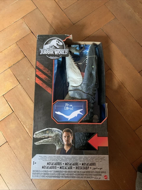 JURASSIC WORLD REAL Feel Mosasaurus Action Figure - Multicoloured BJ10 ...