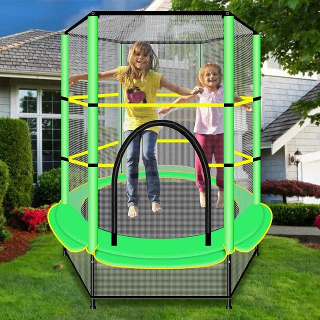 HOMCOM CHILDREN’S MINI Trampoline Safety Enclosure Net Adventure ...