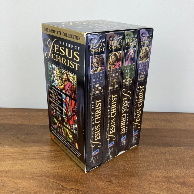 THE LIFE OF JESUS CHRIST VHS Tapes Vol. 1-4 Box Set Complete Collection ...