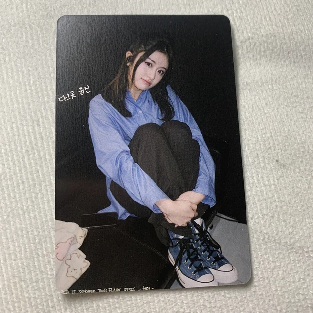 YUNJIN LE SSERAFIM PERFECT NIGHT Celeb K-pop Girl Photo Card Blue $10. ...