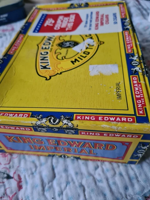 VINTAGE AMERICAN KING Edward Cigar Box Empty £3.00 - PicClick UK