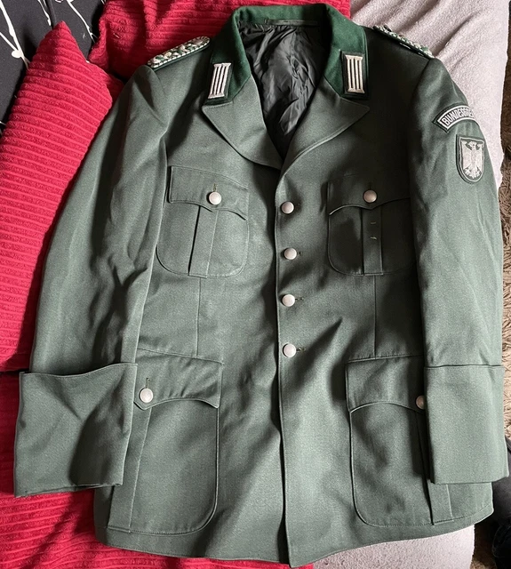 WEST GERMAN ARMY / Federal Border Guard Vintage Green BGS Officer's ...