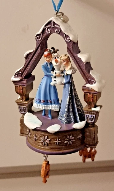 DISNEY FROZEN ELSA, Anna & Olafs Adventure Singing Sketchbook Ornament ...