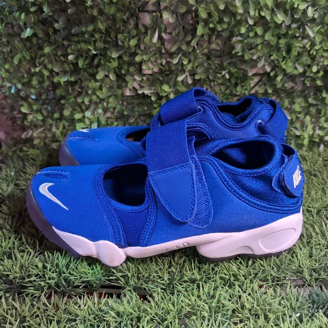 NIKE AIR RIFT Mtr Royal Blue White Cute Gym Split Toe Sandal 454441 411 ...