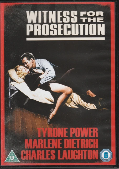 WITNESS FOR THE Prosecution DVD (1957) Power Marlene Dietrich Charles ...