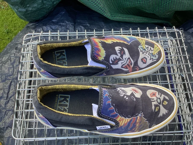 KISS ROCK & Roll over Vans Sneakers trainers size 4 uk 37 eu ...