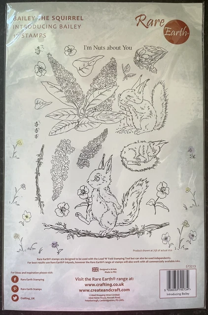 RARE EARTH ‘BAILEY The Squirrel’ Stamp Set £8.99 - PicClick UK