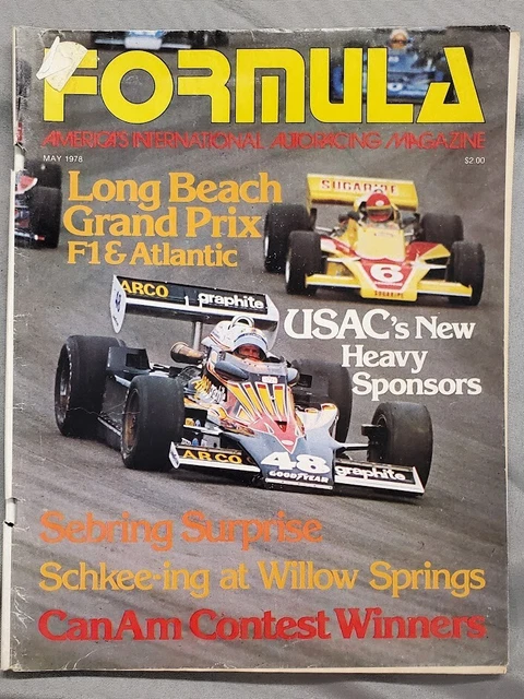 FORMULA AMERICA’S INTERNATIONAL Auto Racing Magazine May 1978 911SC ...