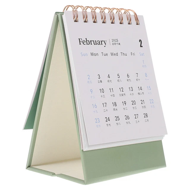 SMALL DESK CALENDAR 2024-2025 Desktop Monthly Memo Mini Office £8.39 ...