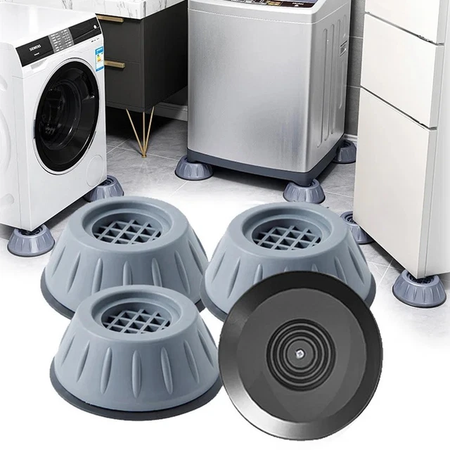 4X WASHING MACHINE Support Pads Anti Vibration Leg Stopper Foot Pad ...