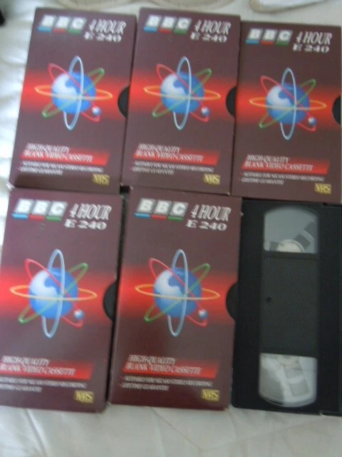 BBC E240 X 6 VHS Cassette Tapes - Home Recording 1980/90's LOT £6.00 ...