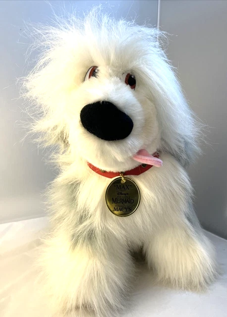 DISNEY LITTLE MERMAID Max Dog Plush Stuffed Animal Toy Macy's Exclusive ...