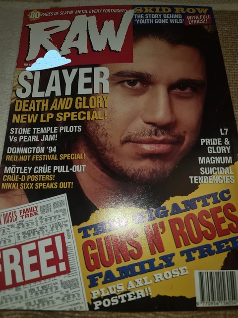 VINTAGE TOM ARAYA SLAYER 1 PAGE A4 POSTER RAW MAGAZINE CLIPPING ...