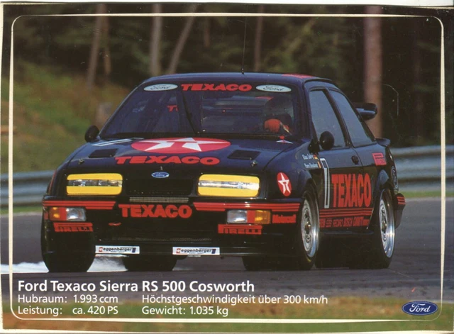 FORD TEXACO SIERRA RS500 Cosworth - original period sticker £6.99 ...
