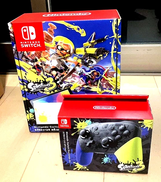 NINTENDO SWITCH CONSOLE (OLED Model) - Splatoon 3 w/ Wireless Pro ...
