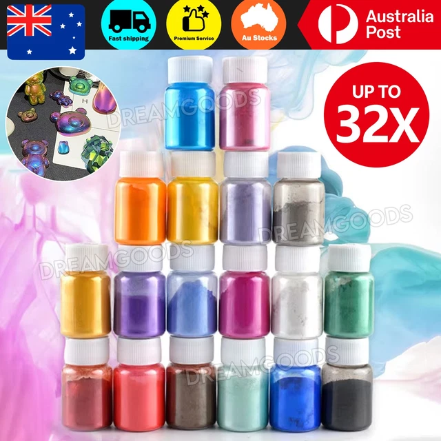 8-32X PEARL PIGMENT Powder for Epoxy Resin Floors Metallic Dye Ultra ...
