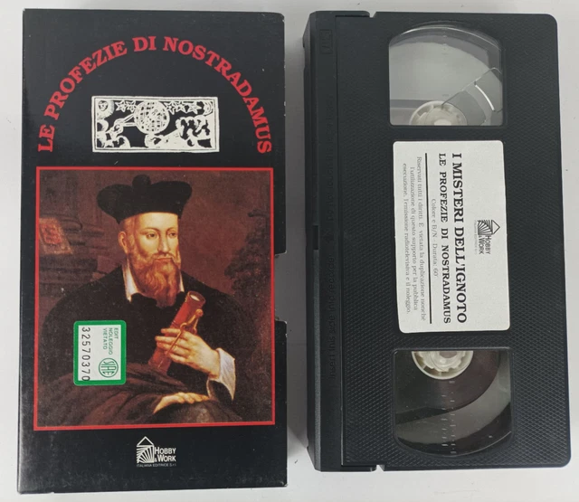 LE PROPHÉTIES DE Nostradamus 1992 VHS Italien les Mystères Dell'Inconnu ...