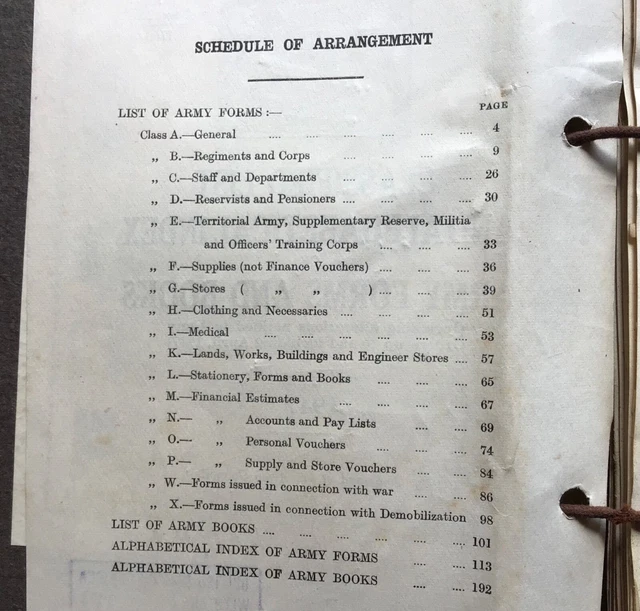 ORIGINAL BRITISH ARMY Manual/Handbook: List Of Army Forms & Books, 1947 ...