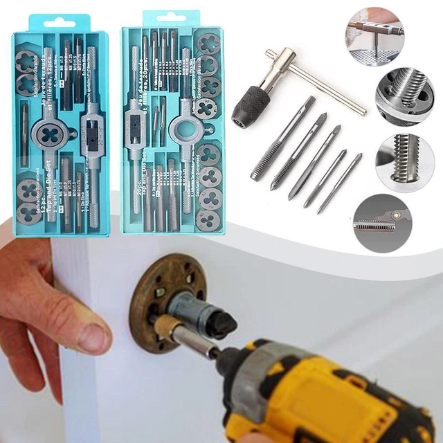 METRIC TAP AND Die Set Thread Tools Screw Extractor/Puller Kit Removal ...
