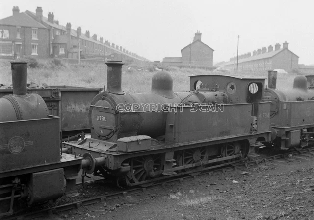 RAILWAY STEAM PHOTO. 41734 Ex MR CLASS 1377 @ LANGWITH Jct 65 £2.99 ...