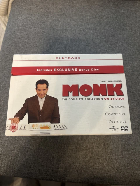 MONK: THE COMPLETE Collection DVD Box Set, Seasons 1-8, Region 2 UK ...