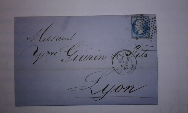 LETTRE CLASSIQUE NAPOLÉON N°29A, ETOILE PARIS 1865 EUR 0,99 - PicClick FR