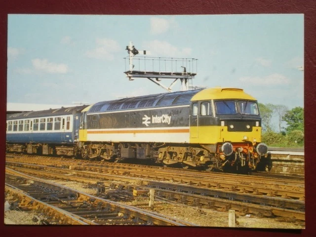 POSTCARD C2-3 INTER City Livery Class 47 Loco No 47487 At Ely May 1985 ...