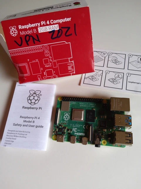 RASPBERRY PI 4 Model B 4B With SanDisc 32GD SD Card $38.00 - PicClick