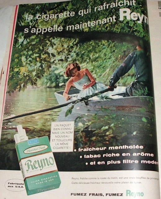 ANCIENNE PUBLICITE CIGARETTES REYNO 1962 AD pub EUR 3,50 - PicClick FR
