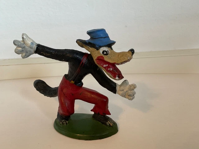 WALT DISNEY JIM 50s/60s Three Little Pigs Figure: Big Evil Wolf £17.42 ...