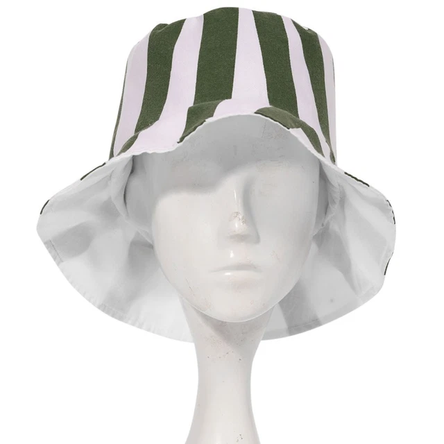 BLEACH URAHARA KISUKE Striped Hat Cosplay Cap Dome Green & White ...