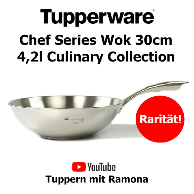 TUPPERWARE CHEFSERIE WOK Culinary Collection 30cm 4,2l Rarität ...