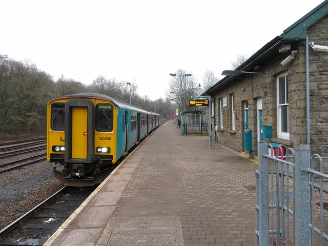RAILWAY PHOTO CLASS 150 DMU 12x8 (A4) Train at Rhymney station c2019 £5 ...