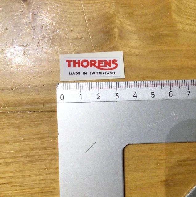 STICKER EMBLEM LOGO Thorens vintage amp ampli platine TURNTABLE tube ...