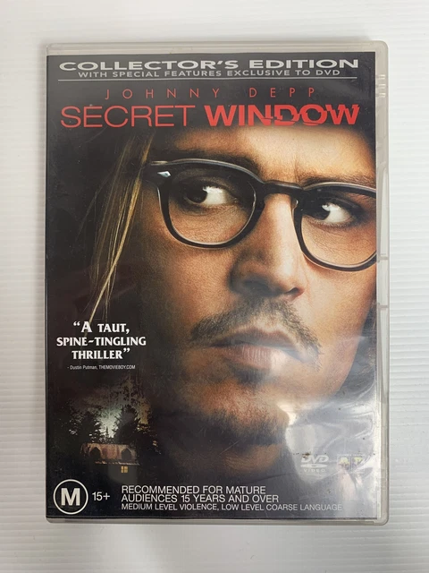 SECRET WINDOW JOHNNY Depp Maria Bello Charles Dutton DVD R4 $8.97 ...