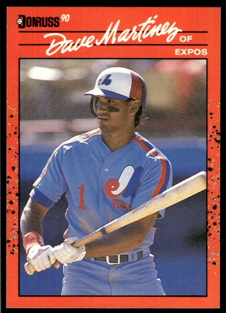 1990 CARTE DE baseball Donruss Dave Martinez Montréal Expos #452 EUR 1 ...