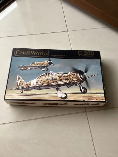 CRAFTWORKS - C.200 MACCHI “SAETTA” -1:32-raro Aereo In Resina Vintage ...