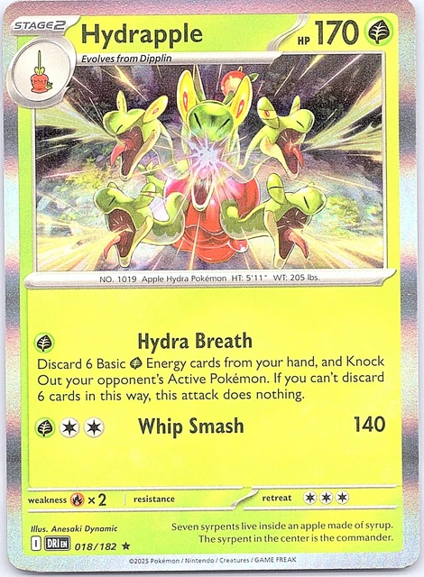 HYDRAPPLE 018/182 SV10 Destined Rivals Rare $1.04 - PicClick AU