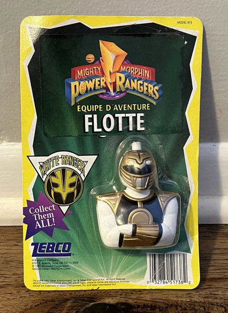 MIGHTY MORPHIN POWER Rangers Adventure Team FISHING BOBBER White Ranger ...