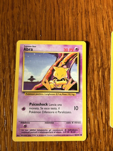 CARTE POKÉMON - Abra Set de Base (1999) EUR 1,00 - PicClick FR